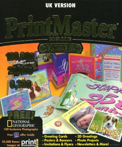 Printmaster Home Deluxe 8.0 : Amazon.co.uk: Software