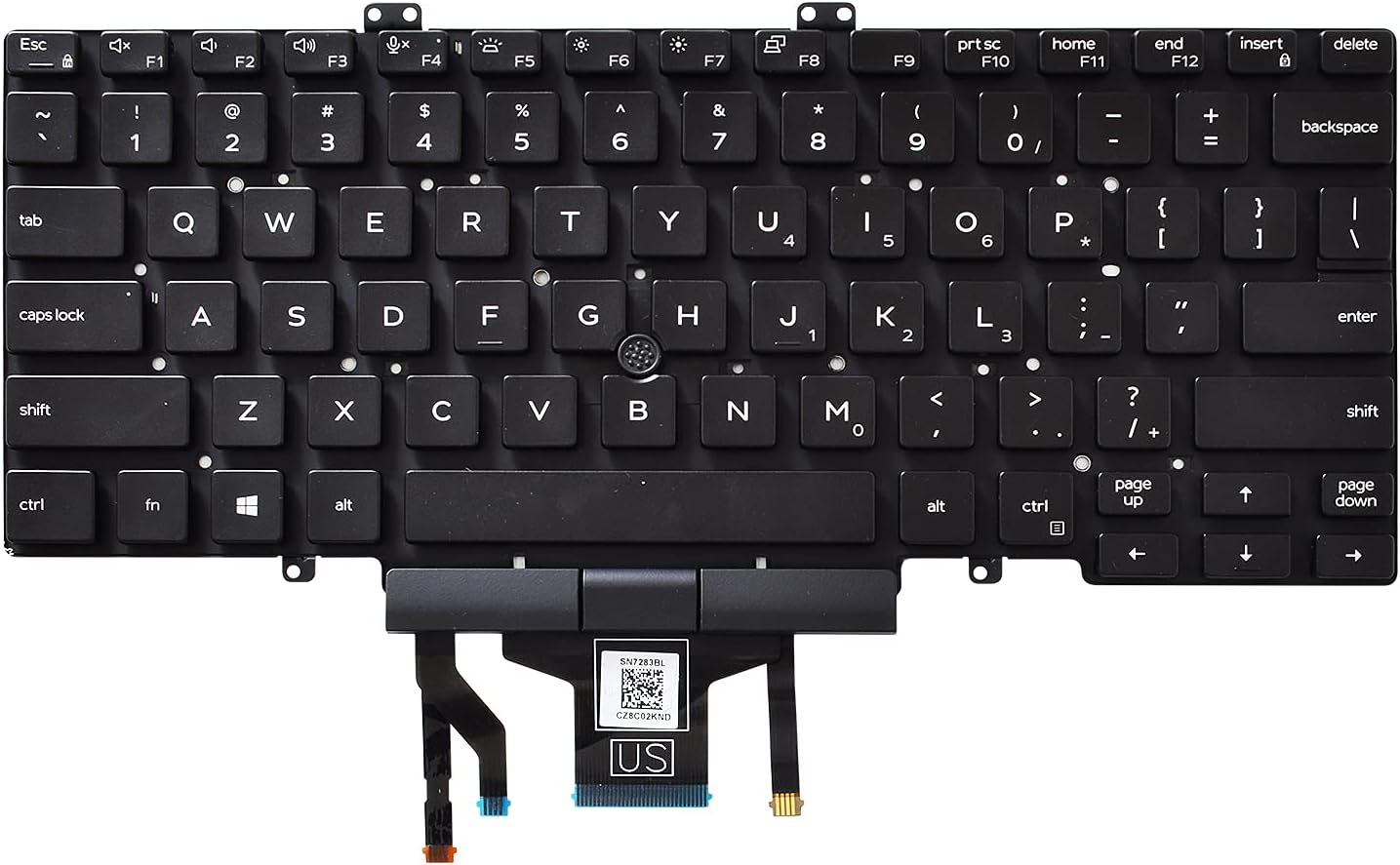 Amazon.com: WWGTMC Replacement Keyboard for Dell Latitude 5290 7280 ...