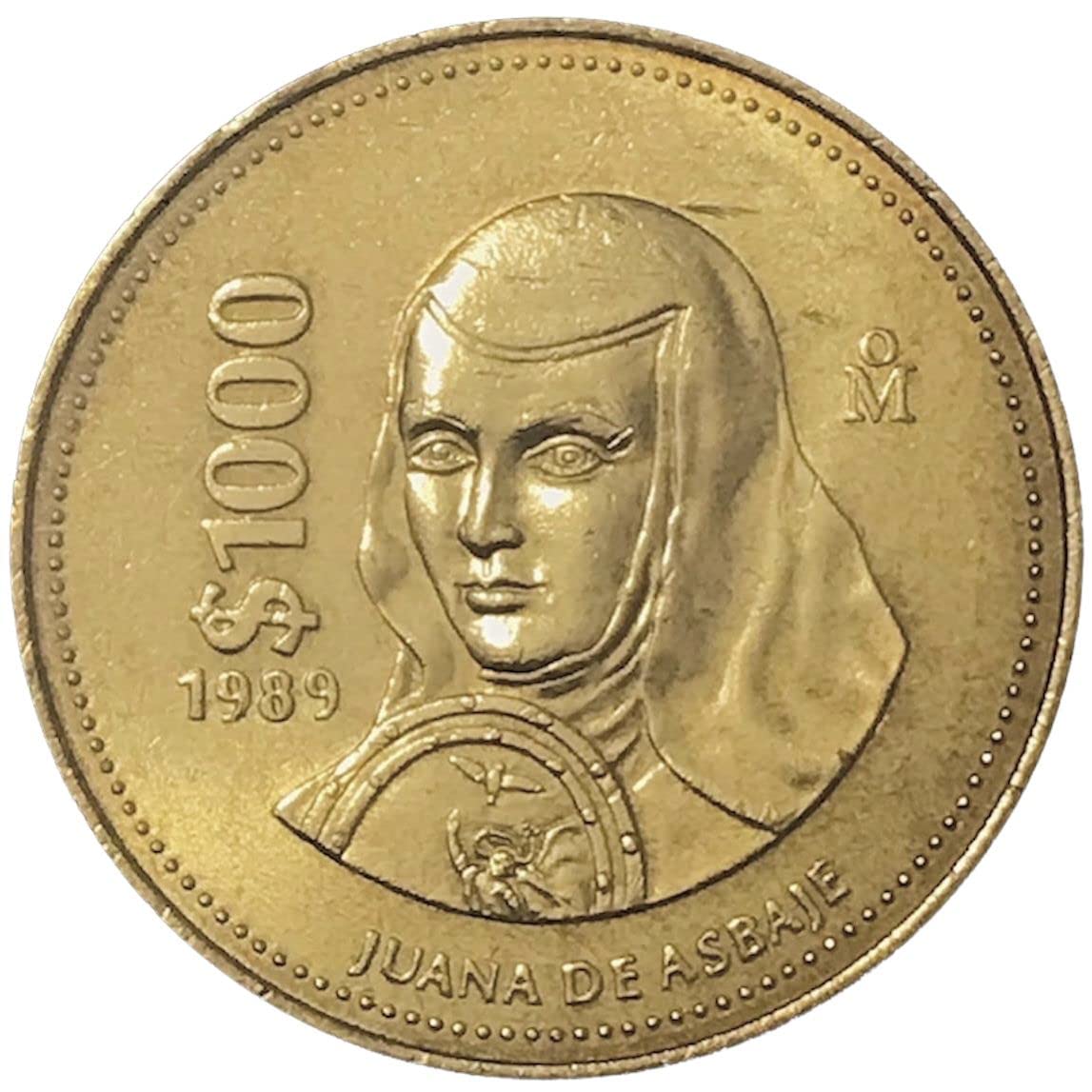 Amazon.com: 1988-1992 1000 Peso Mexican Coin. With Sister Joan Agnes of ...