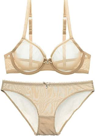 DHX Women's Sheer Mesh Bra See Through Unlined Sexy Lace Transparent ...