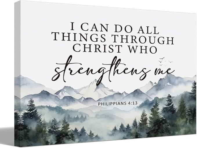 Amazon.com: BIWSHA Christian Decor, Bible Verse Wall Art Decor, Bible ...