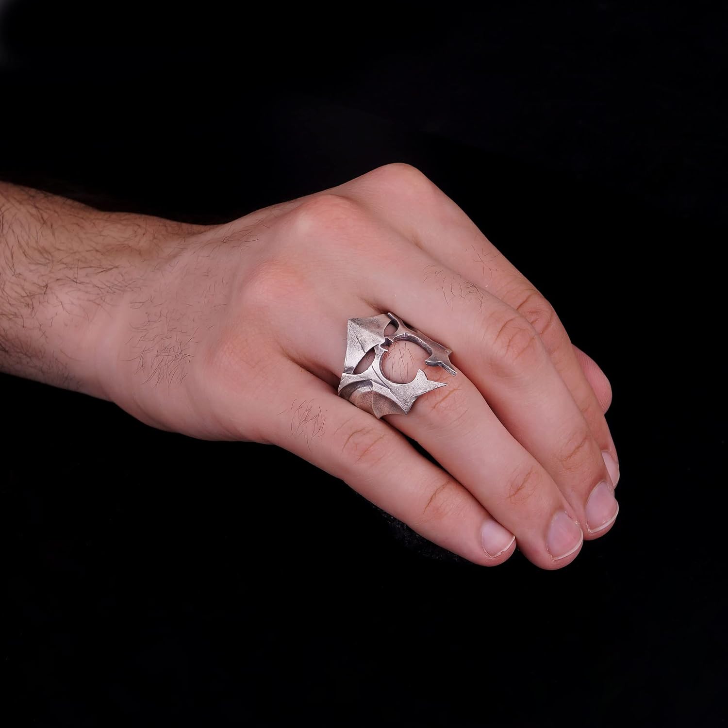 Witch King Of Angmar Ring, The Nazgul Lord Silver Ring, Silver Sauron ...