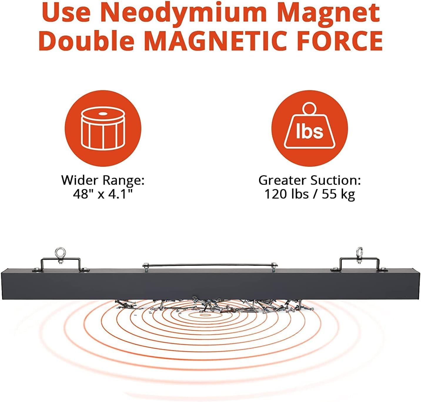 Snapklik.com : 60 Inches Heavy-Duty Magnet Sweeper, PioneerWorks Nail ...