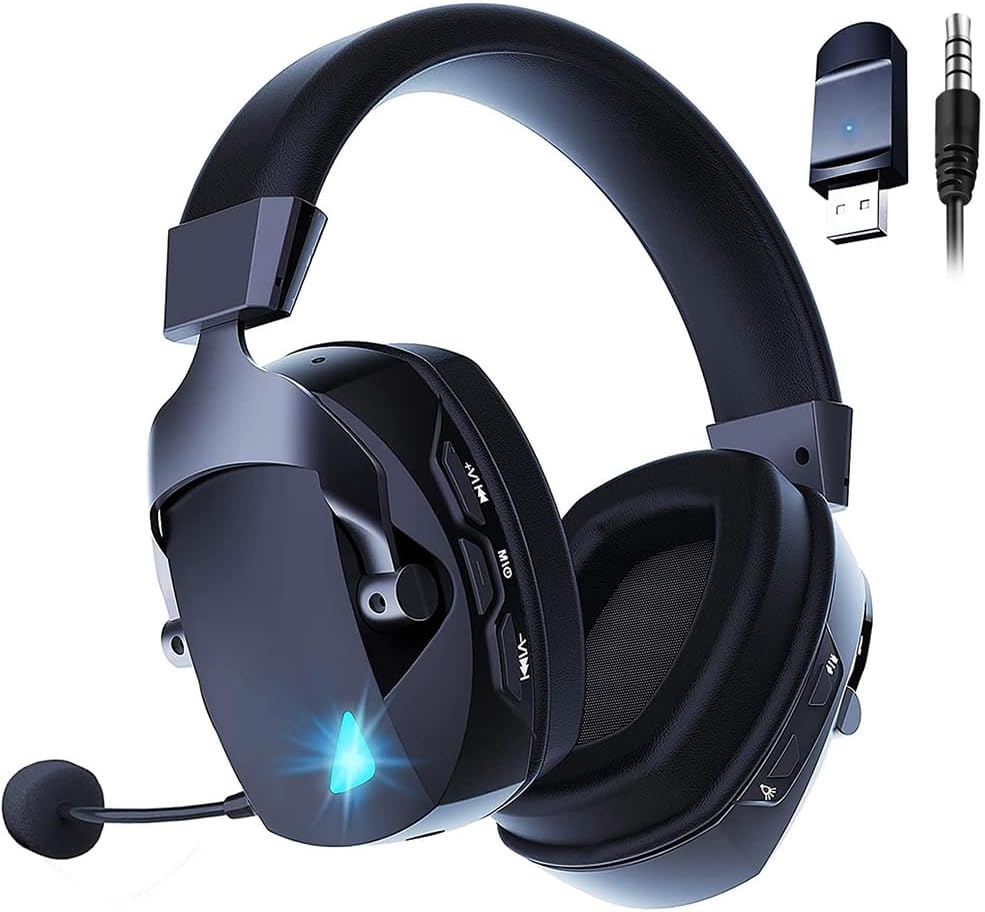 Headset Gamer, Fone Gamer GIZNIC BL100PRO, Fone de Ouvido Sem Fio Para ...