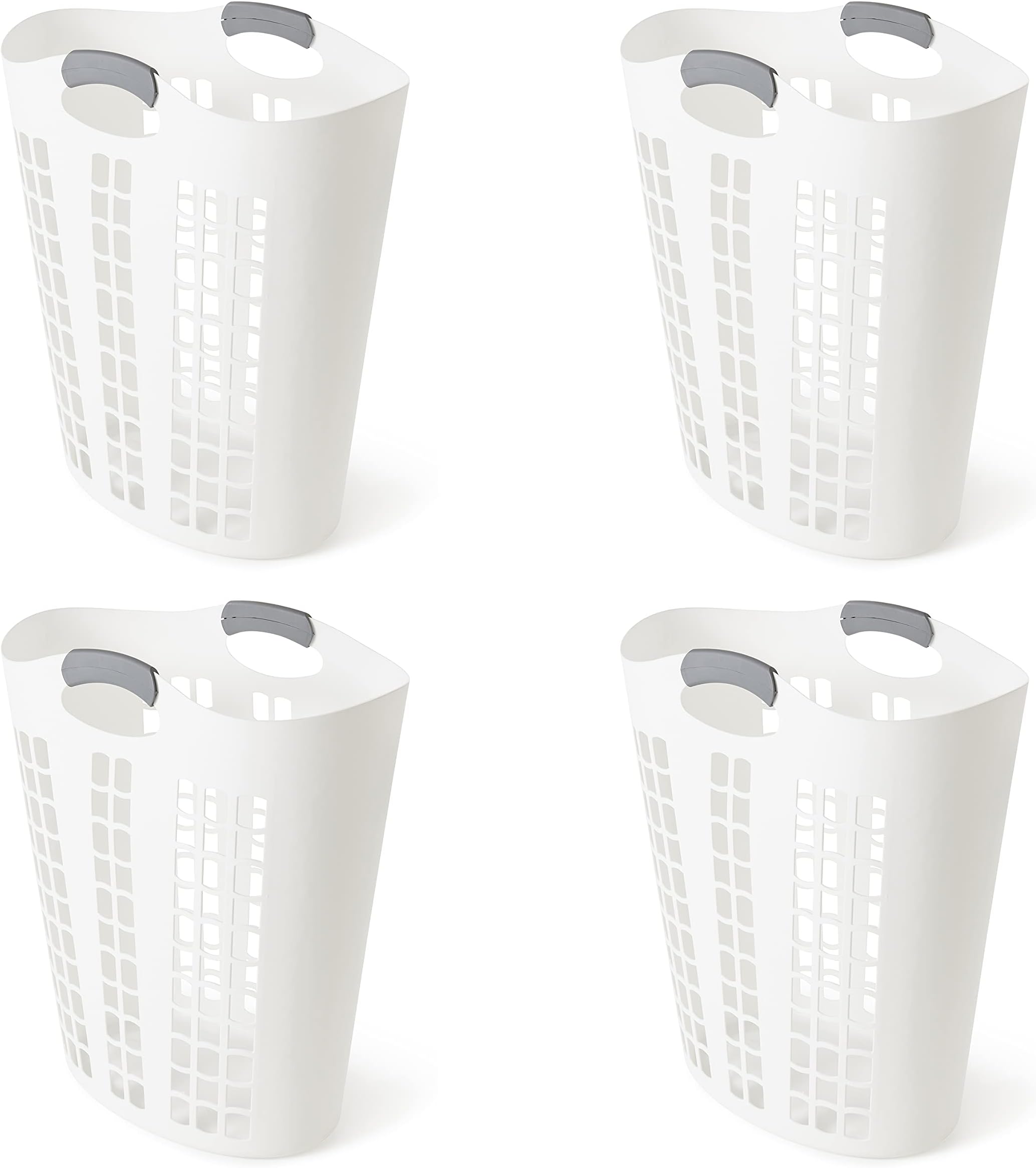 Amazon.com: Fiazony 50 L Tall Plastic Laundry Storage Basket for Home ...