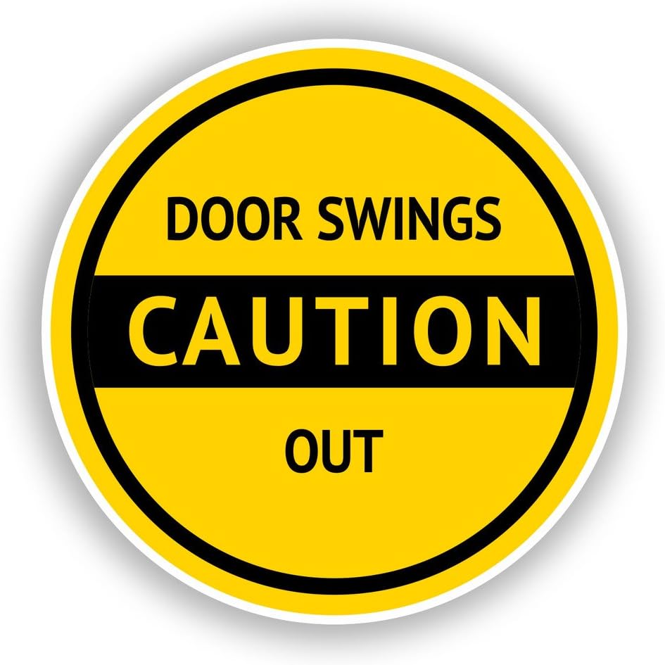 2 x 20cm/200mm Door Swings Out Sign Vinyl Stickers Door Business #7845 ...