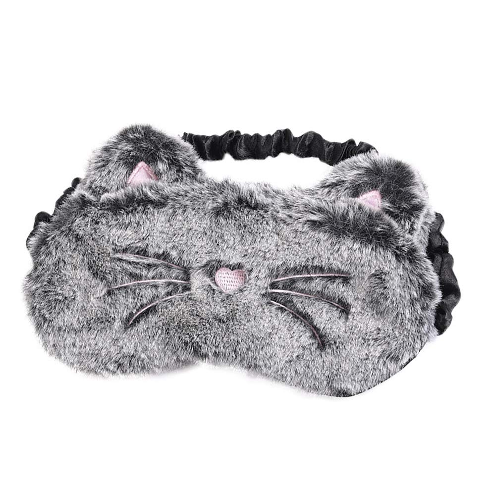 Amazon.com: Shinywear Cute Rabbit Sleeping Eye Mask Plush Blindfold ...
