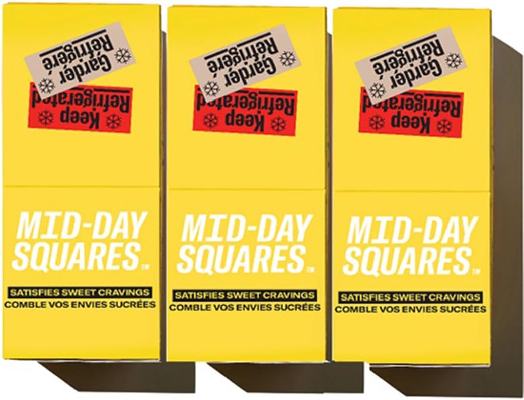 Amazon.com : Mid-Day Squares Cookie Dough Protein Chocolate Bars, 1.16 ...