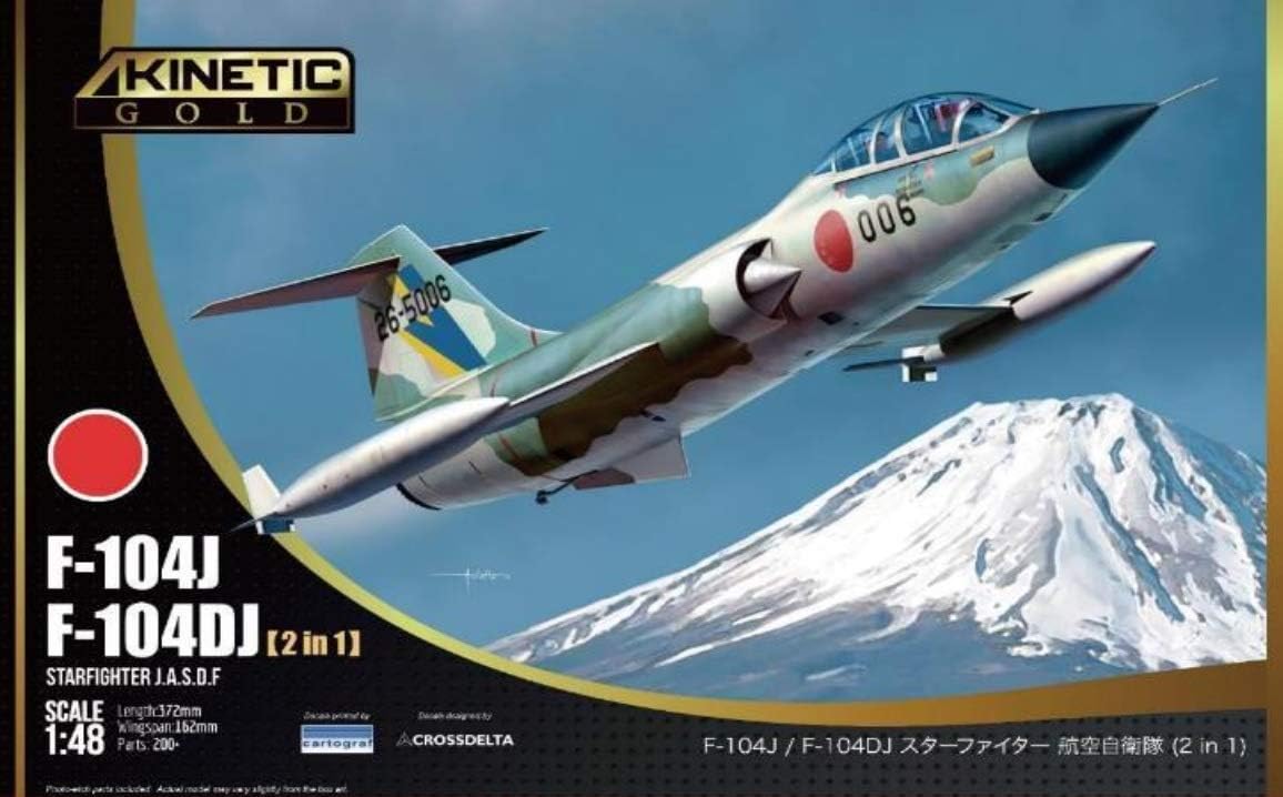 Amazon.com: Kinetic Model Kits 1/48 F-104DJ / F-104J JASDF Starfighter ...