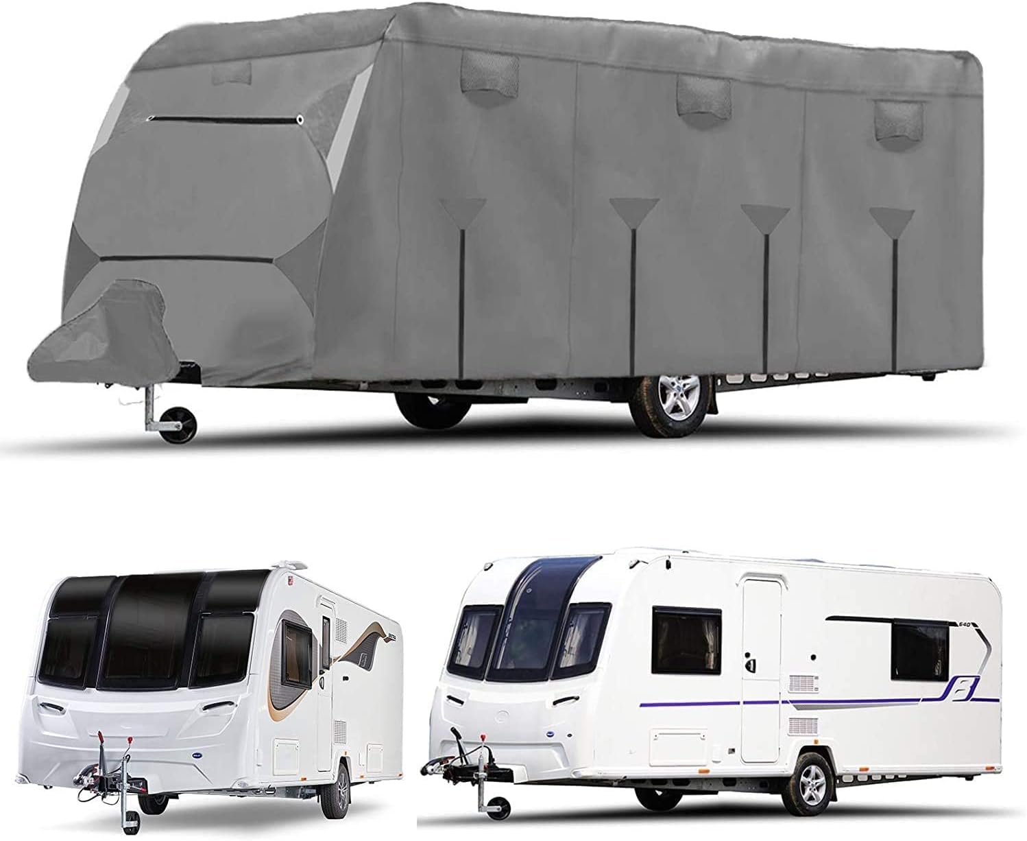 WISCLASS Caravan Cover, Motorhome Cover for 23-25ft, Waterproof Camper ...
