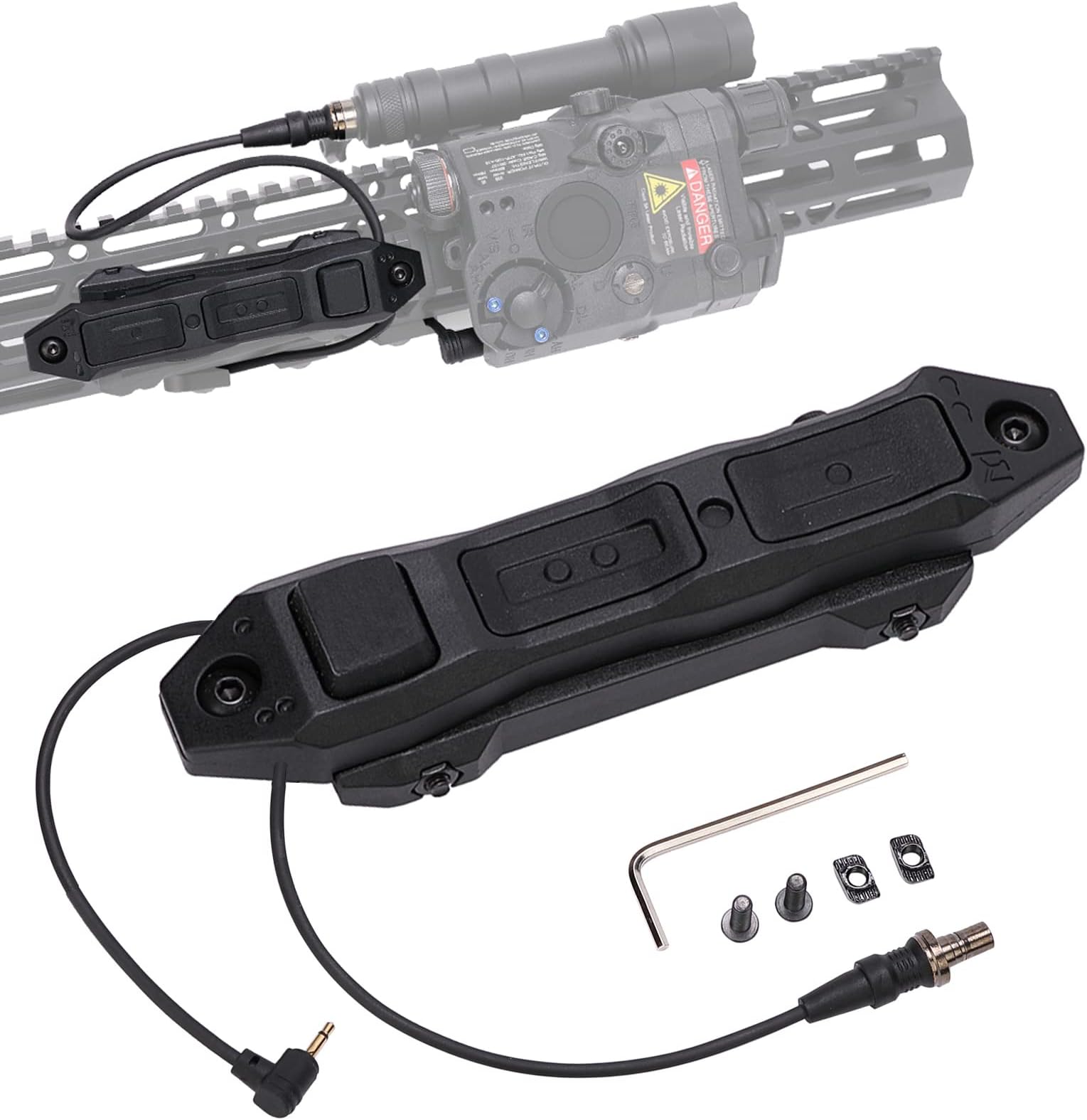 Amazon.com: Fineonly Dual Remote flashlight Pressure Switch Tactical ...