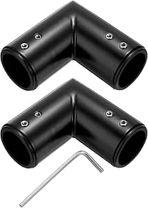 Amazon.com: uxcell 2pcs Corner Curtain Rod Connector, 90 Degree Window ...