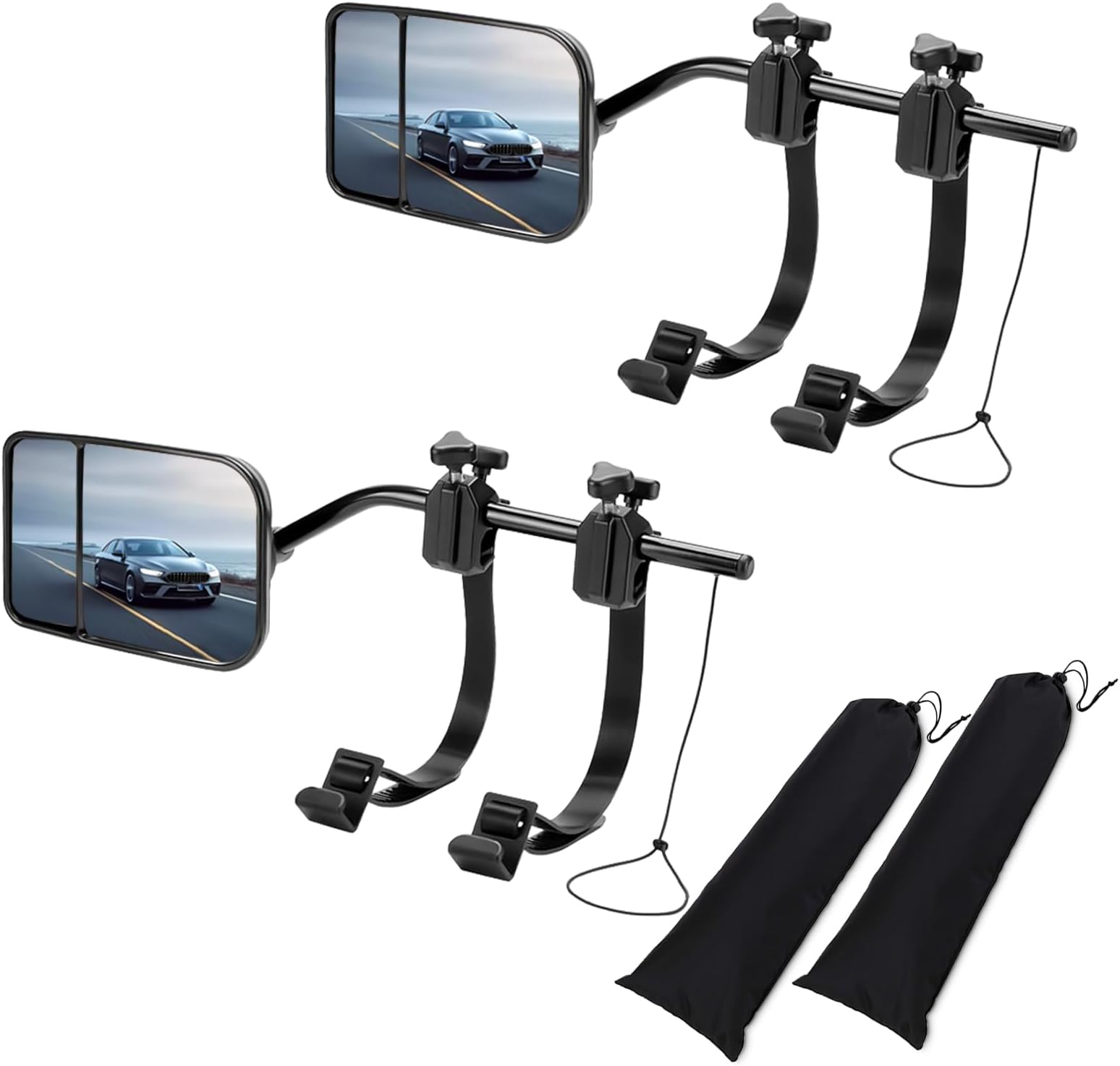 Amazon.com: Universal Clip On Towing Mirrors Extensions for Towing ...