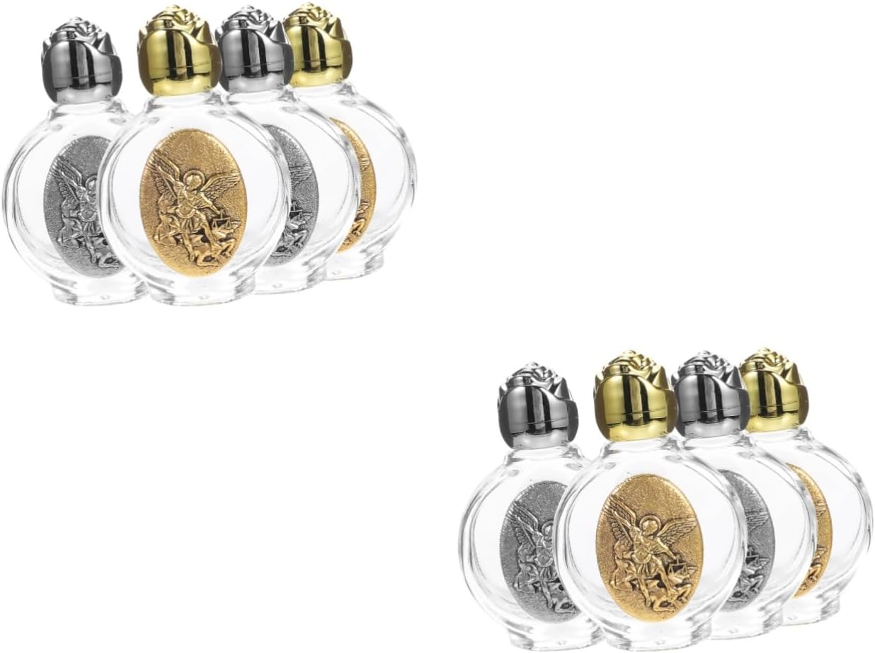Amazon.com: 8 Pcs Embossed Holy Water Bottle Refillable Water Container ...