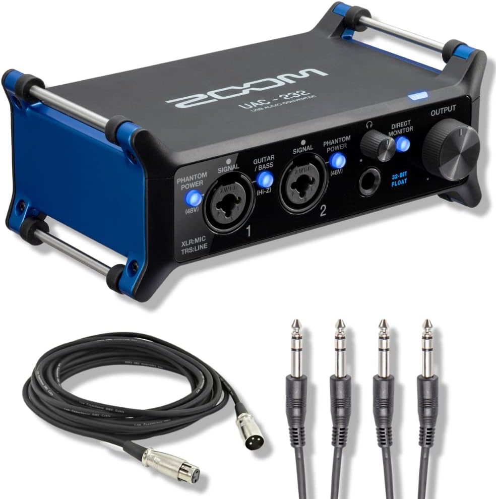 Amazon.com: Zoom UAC-232 USB 2.0 Audio Interface with 32-Bit Float ...