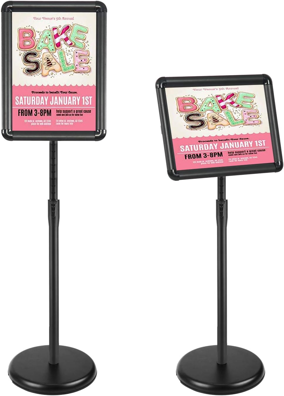 Mutualsign A4 Poster Stand Display Snap Frame Sign Stand Advertising ...