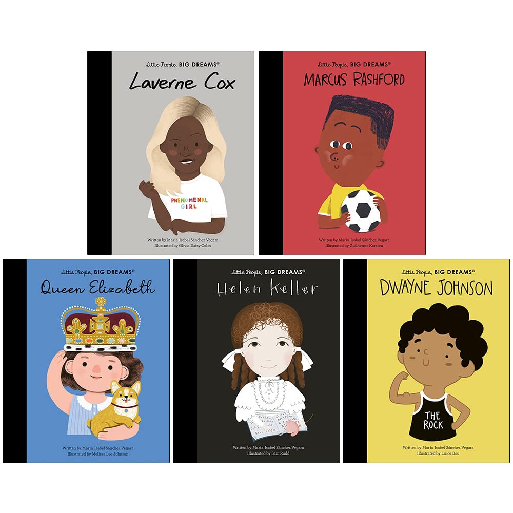 Little People Big Dreams Series 18 Collection Books Set Book 86 To 90 ...