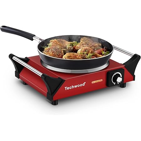 Amazon.com: Hot Plate, Techwood Single Burner for Cooking, 1200W ...