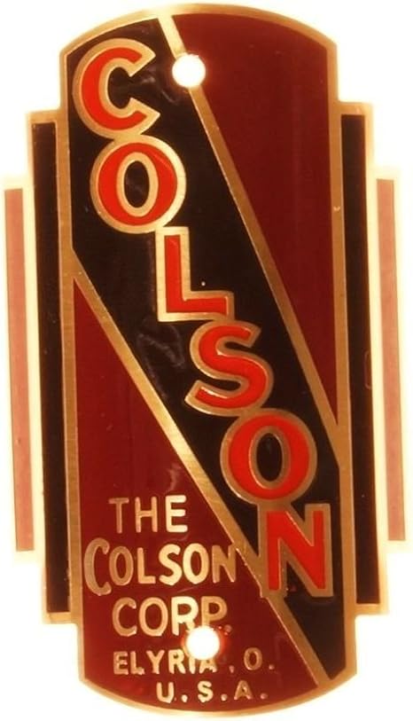 Amazon.com : Colson Bike Badge Head Tube Emblem 1930's - 1950's Acid ...