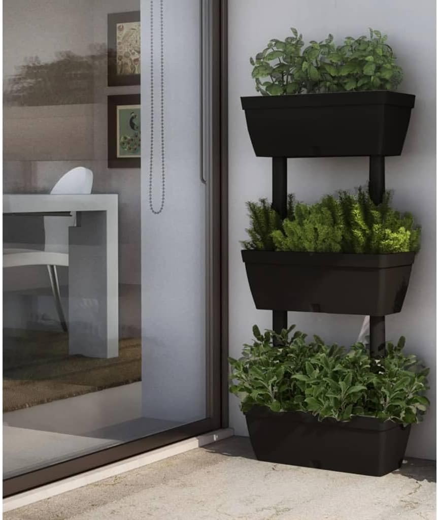 Amazon.com: SKM Garden Planter 6 pcs 100 cm Anthracite (Weight-20KG) : Patio, Lawn & Garden