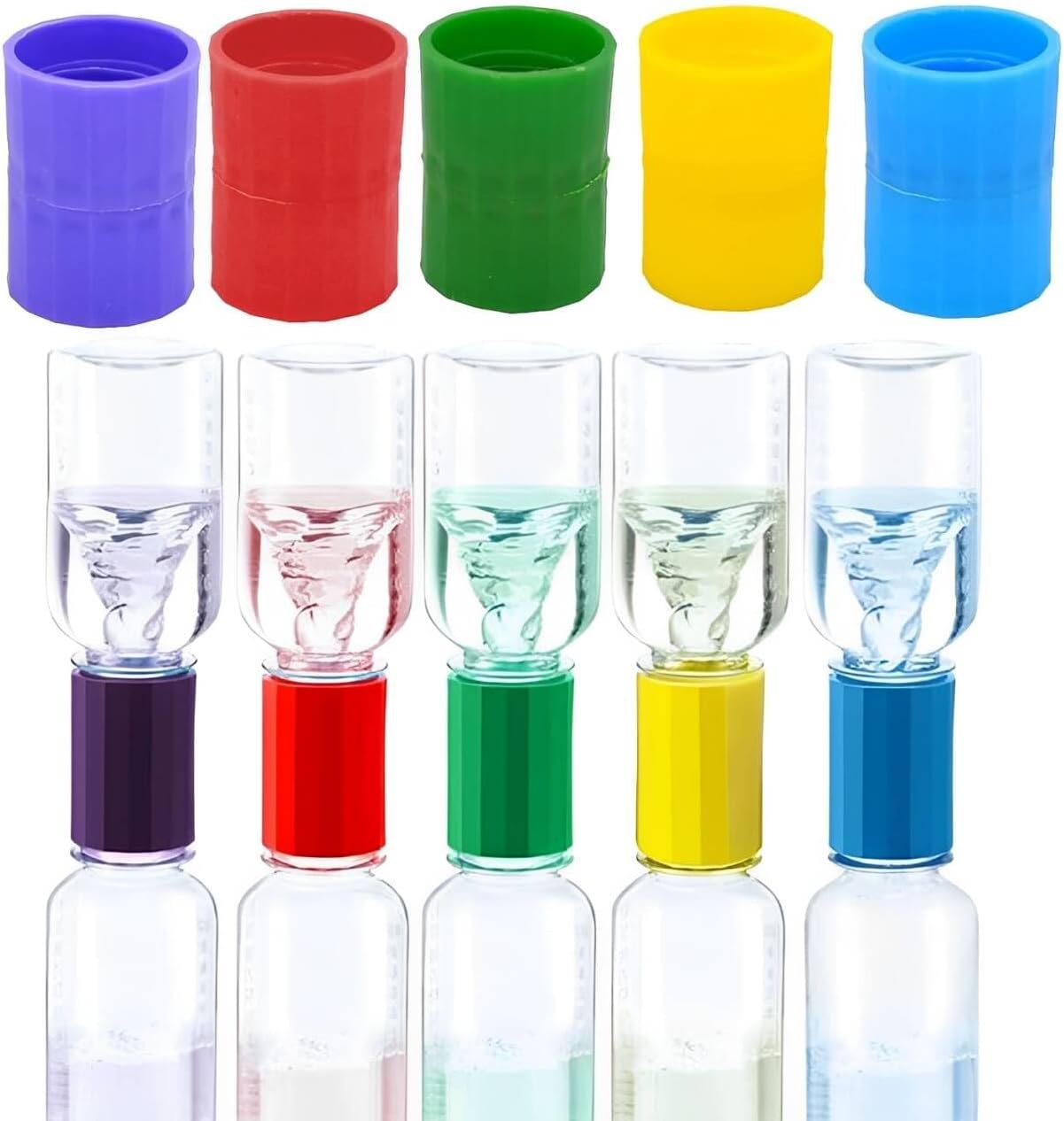 Norhogo 5pcs Experiment Tool Bottle Connector, Tornado Tube Bottle ...