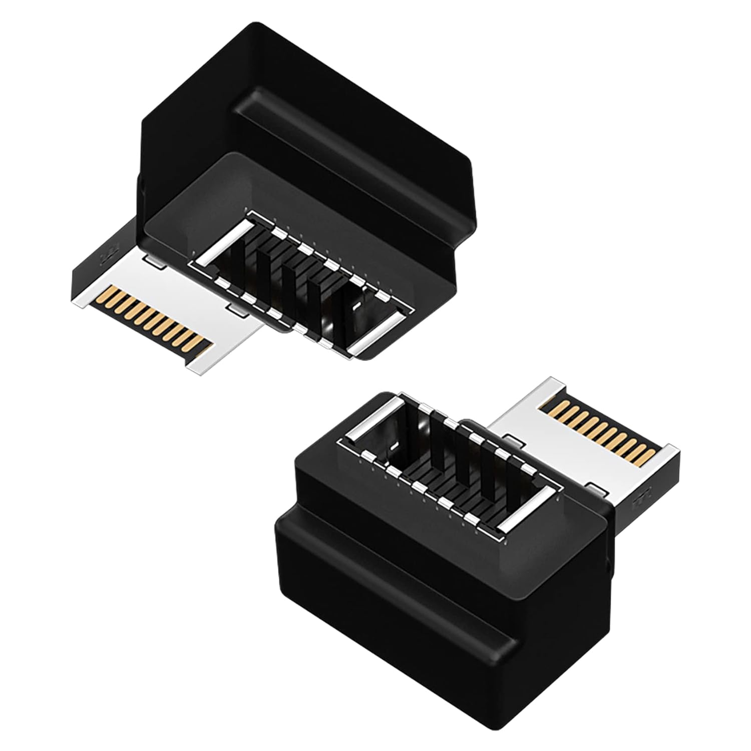 tunghey 2Pack 90 Degree USB Type E Adapter, Up Angle USB 3.2 Type E ...