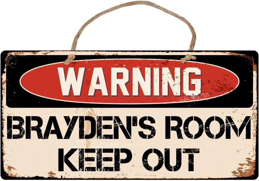 Amazon.com: Cortan360 A137 Braydens Room Keep Out 4" x 8" Novelty ...