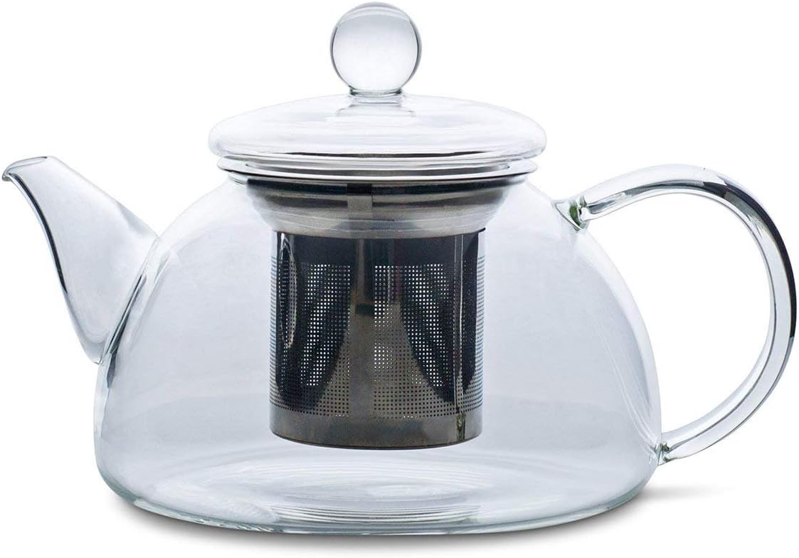 Amazon.com | Redbird Artisan Small Glass Teapot with Glass Lid ...