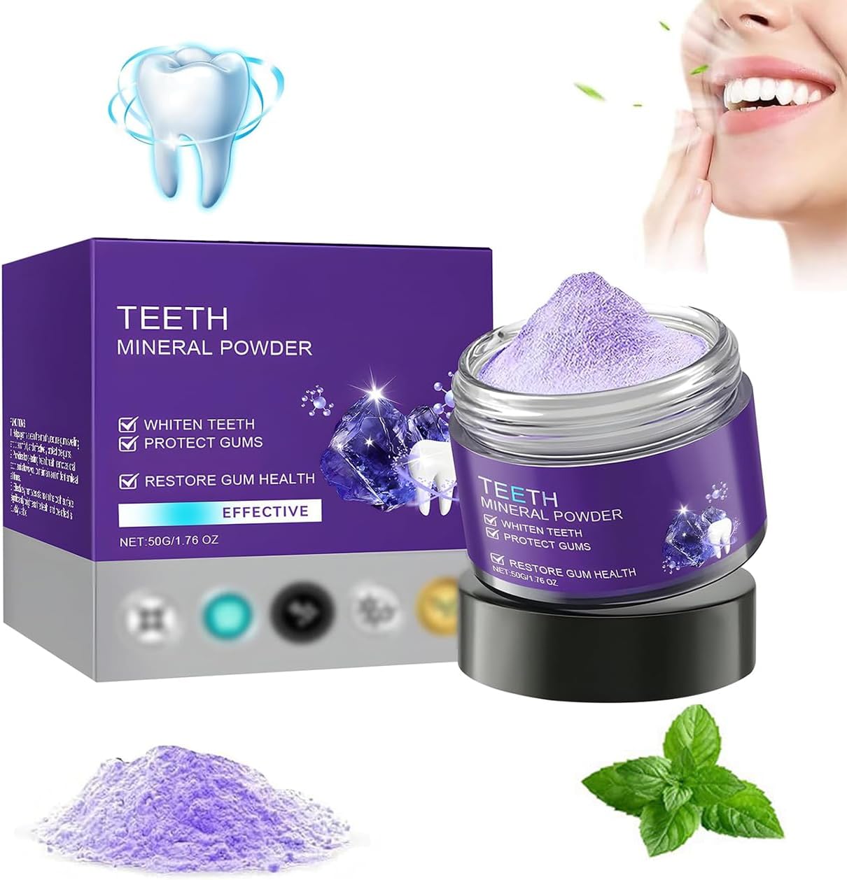 Amazon.com : Teeth Restoration Mineral Powder,Mineral Tooth Powder ...