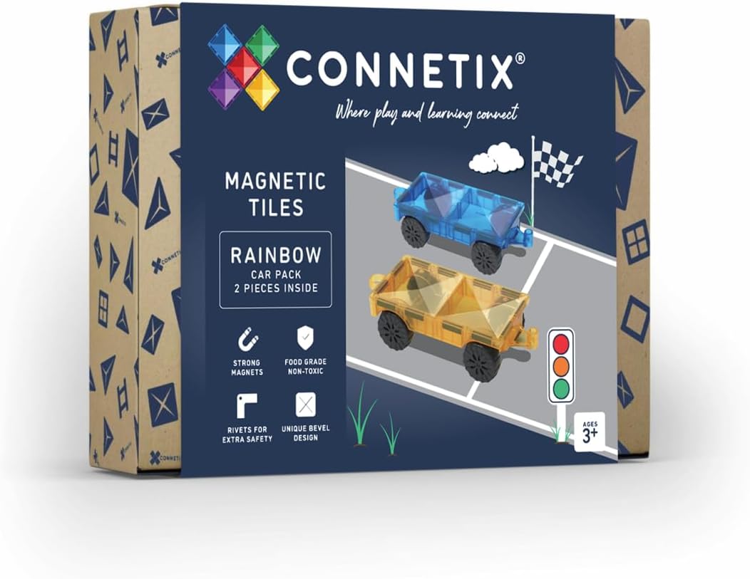 CONNETIX Rainbow Car Pack, 2 Pieces : Amazon.com.au: Toys & Games