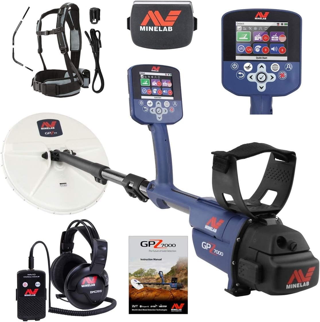 Amazon.com : Minelab GPZ 7000 Gold Nugget Metal Detector : Patio, Lawn ...
