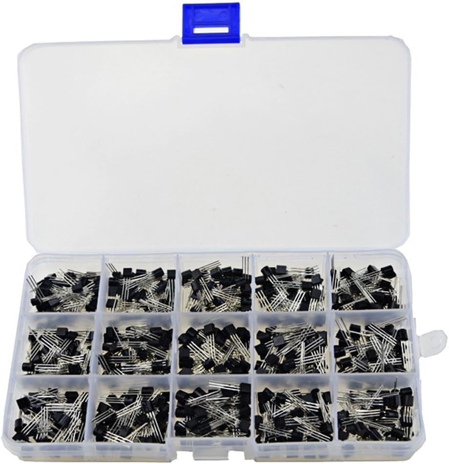 REES52 600PCS 15Values 40-160V 50-600mA NPN PNP Power Transistor ...