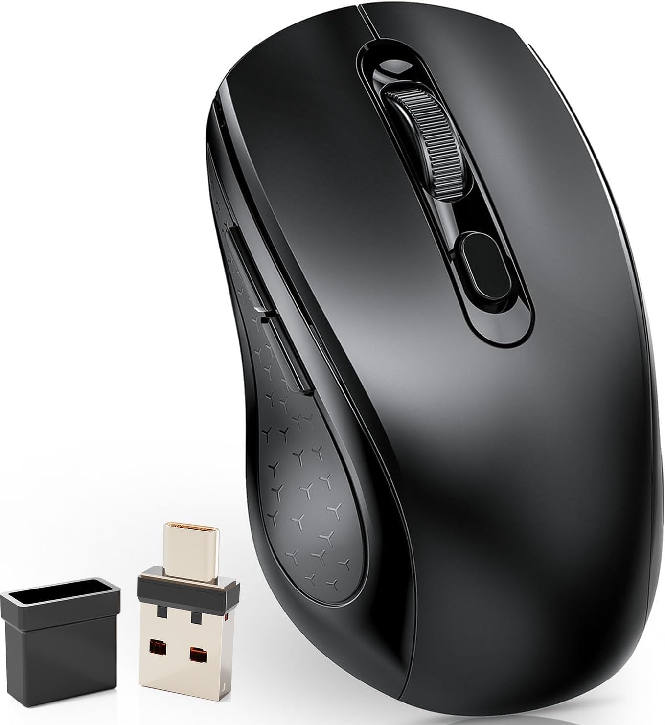 Amazon.com: Nrvcrn Bluetooth Mouse,USB C Bluetooth Mouse for MacBook ...