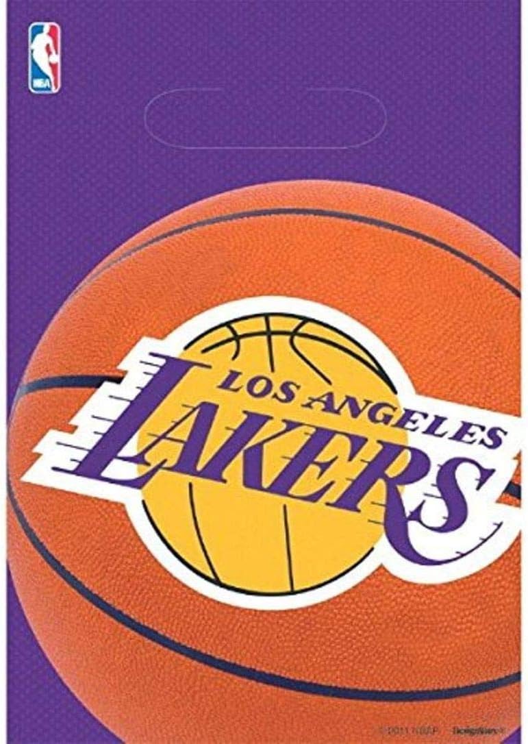 Amazon.com: Los Angeles Lakers Loot Bags - 9.12" x 6.5" (Pack of 8 ...