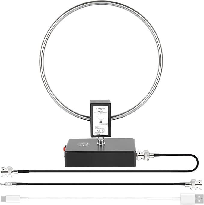 Amazon.com: GA800 Active Loop Antenna 10KHz-159MHz,Portable HF ...