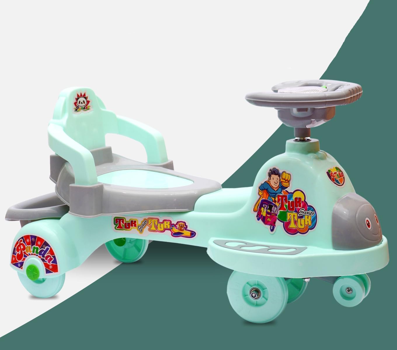 KIDBITKART Tuktuk Car Musical With Lights Plasma Car Ride On For Kids ...