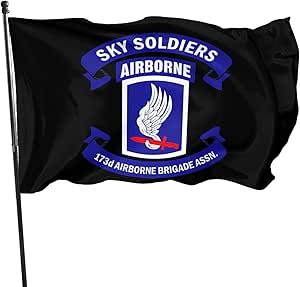 Amazon.com : Army-173rd-Airborne-Brigade-Logo Outdoor Home Garden Flag ...
