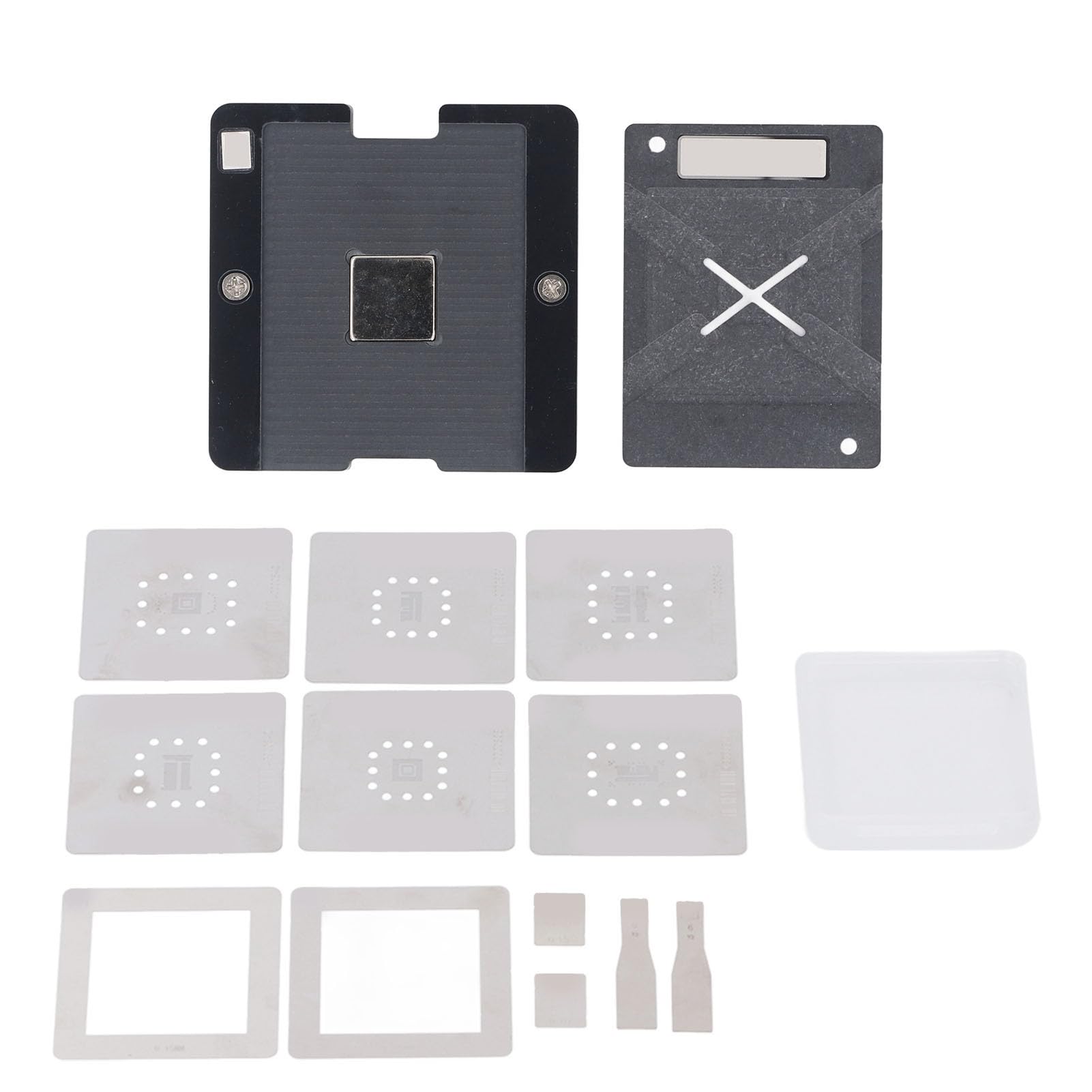 Reballing Station, 6 in 1 BGA Rework Station Tin Planting Stencil ...