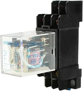 Amazon.com: Aexit LED Light Control electrical AC 220V Coil Power Relay 8-Pin DPDT HH52P w ...
