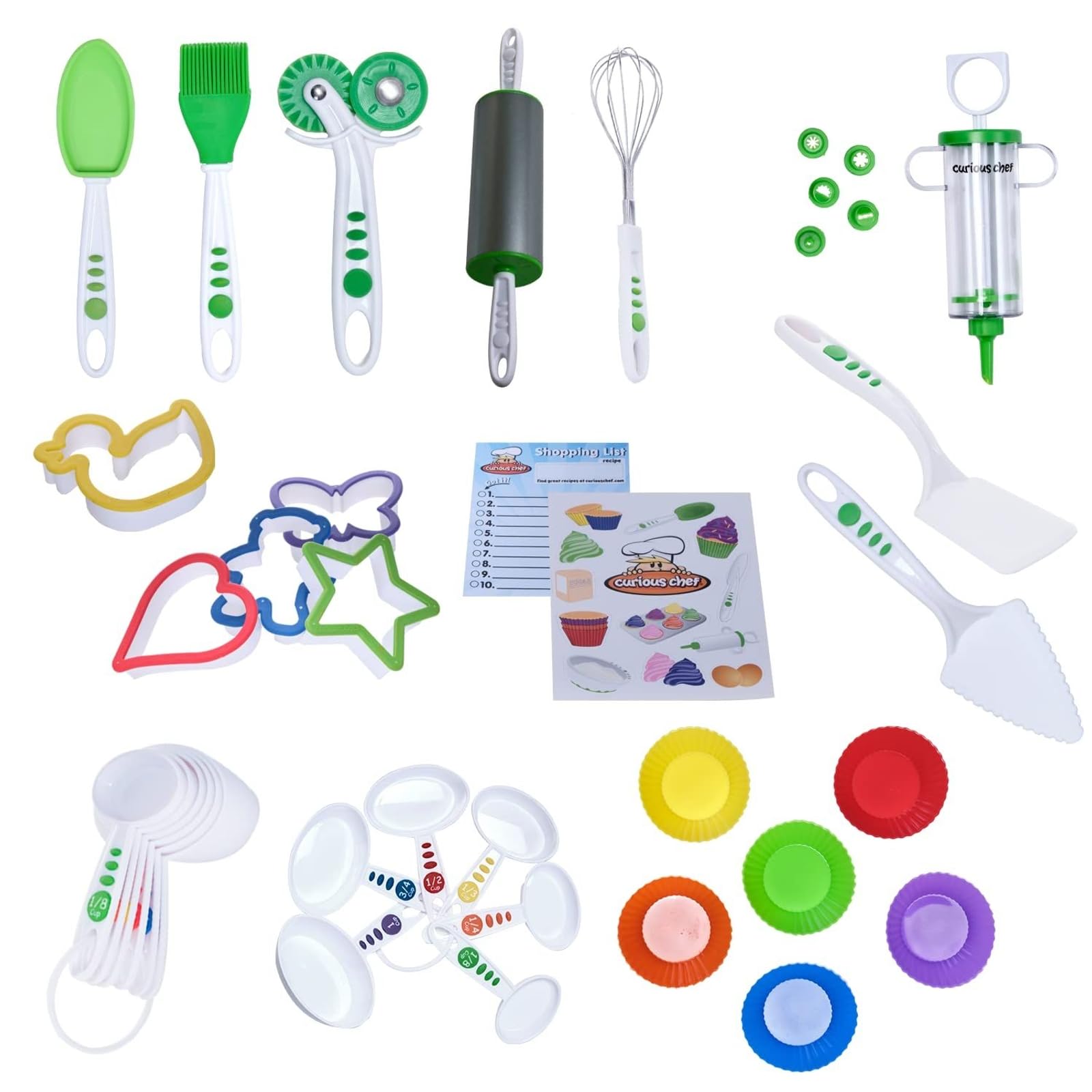 Amazon.com: Curious Chef 38-Piece Cookie & Cupcake Kit for Kids ...