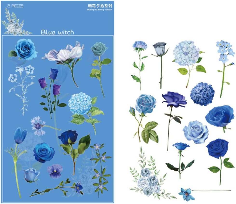 Amazon.com - Little Blue Flowers ~ Stickers Sticker Decal Vinyl Bumper ...
