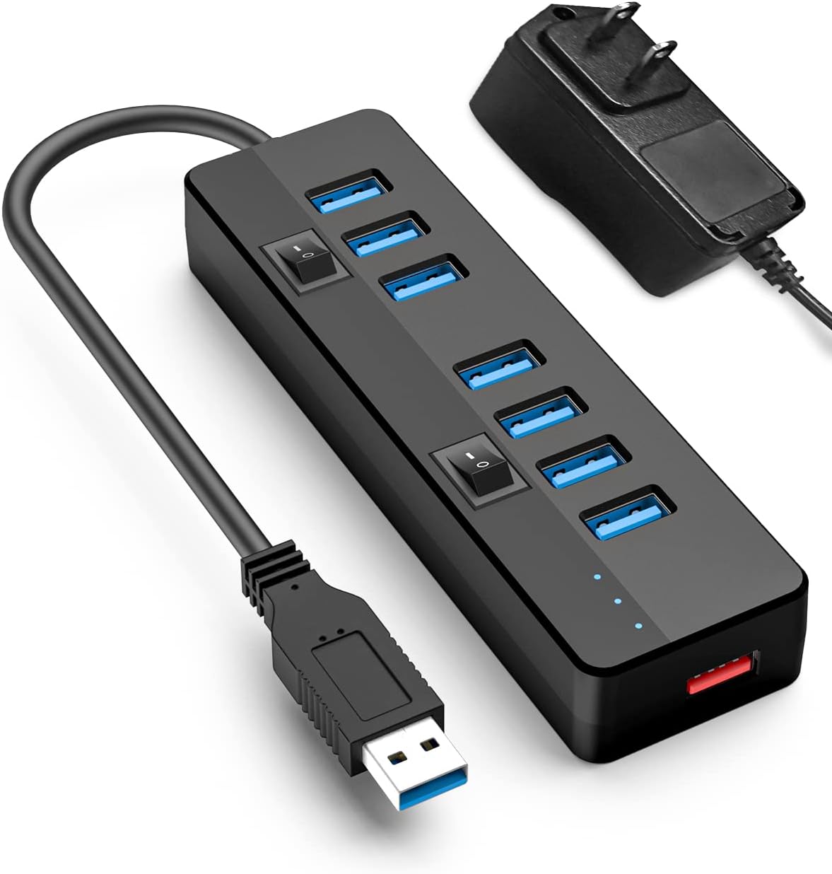 Amazon.com: 8 Ports Active USB 3.0 hub with 15 W Mains Power Supply (5 ...