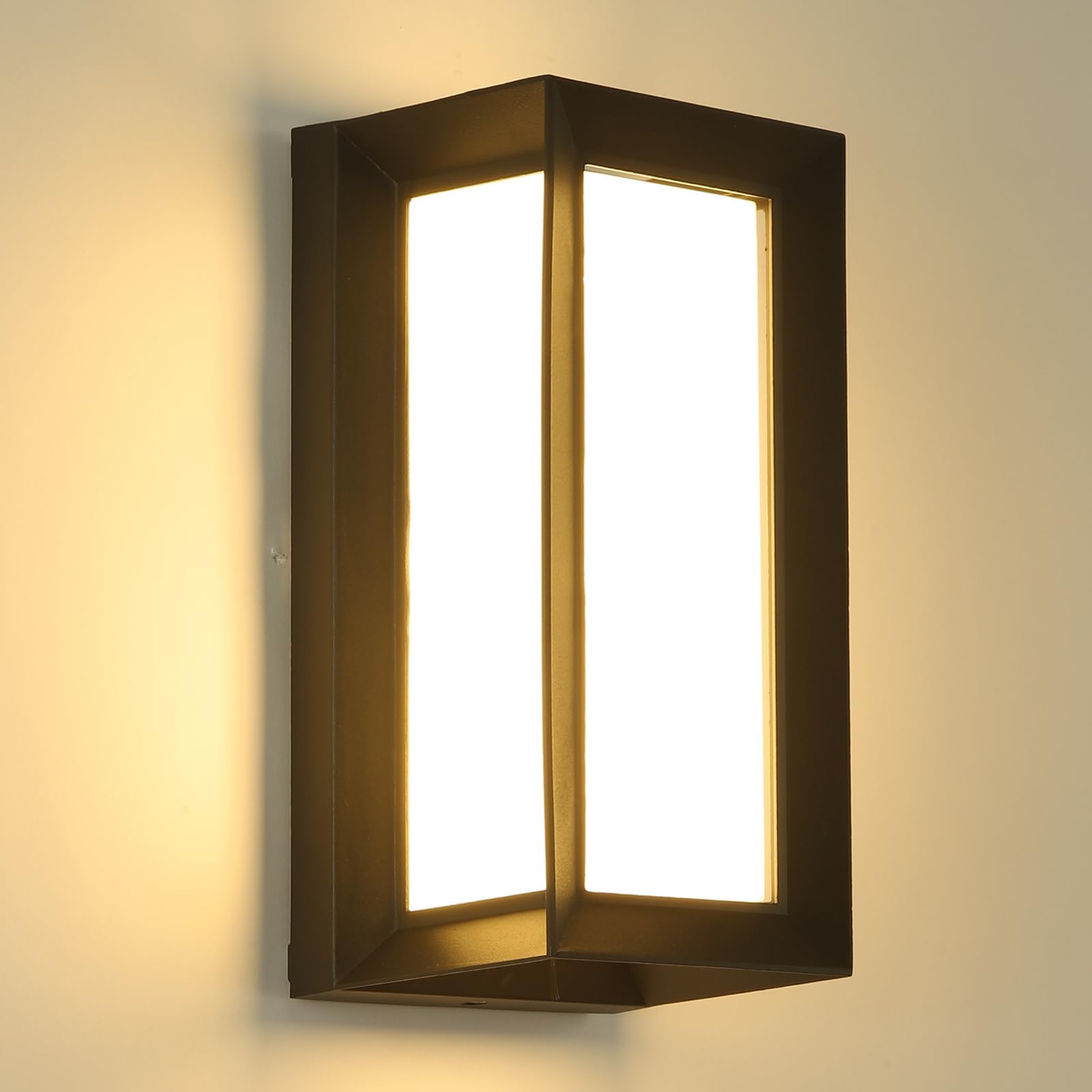 USOR 2PCS Outdoor Wall Sconce Dusk to Dawn Lights Black Sensor Patio ...