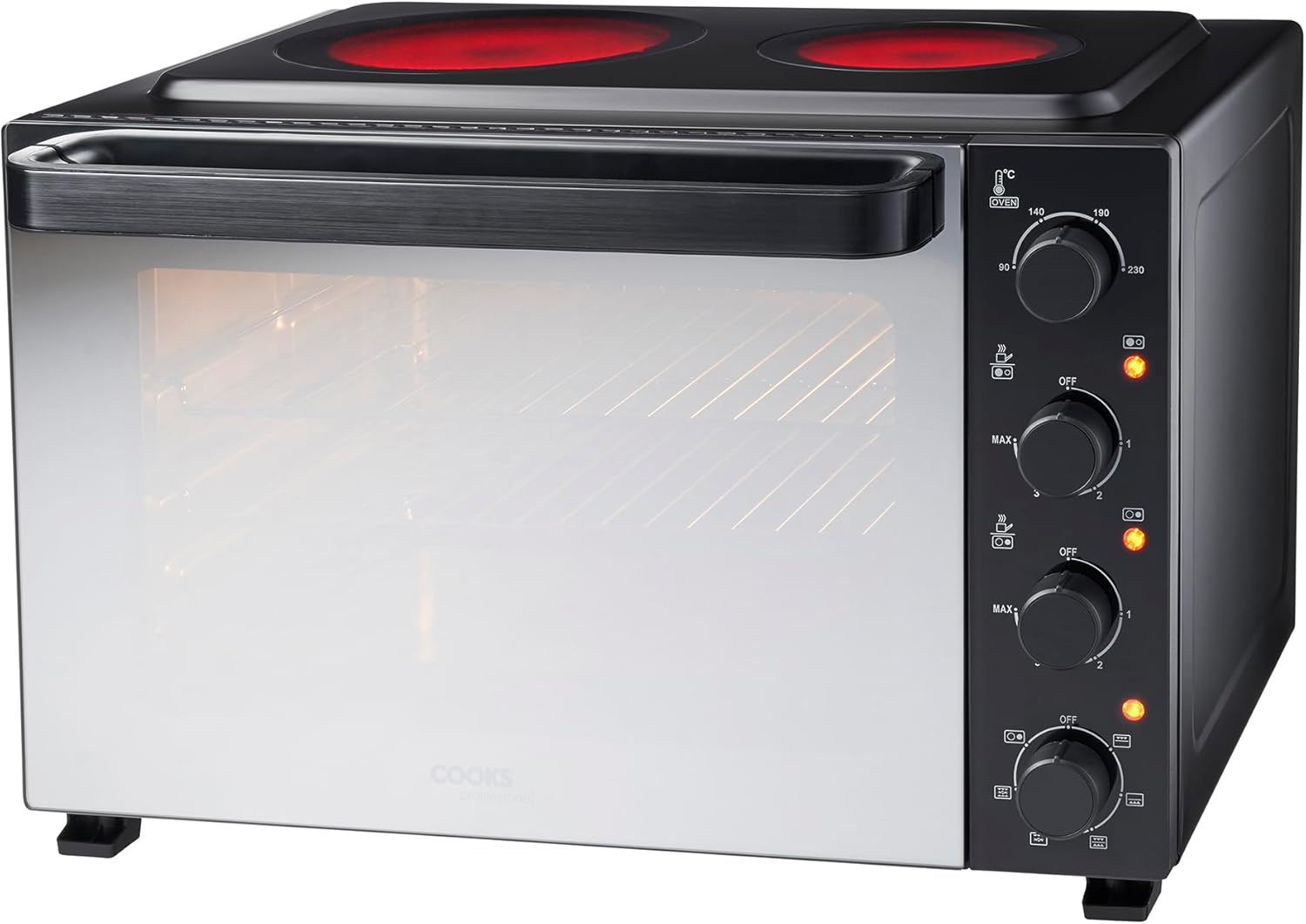 Cooks Professional Mini Portable Oven with Ceramic Hobs | Energy ...