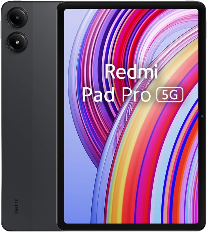 Xiaomi Redmi Pad Pro 5G 8+256GB Black with ring holder,Snapdragon® 7s ...
