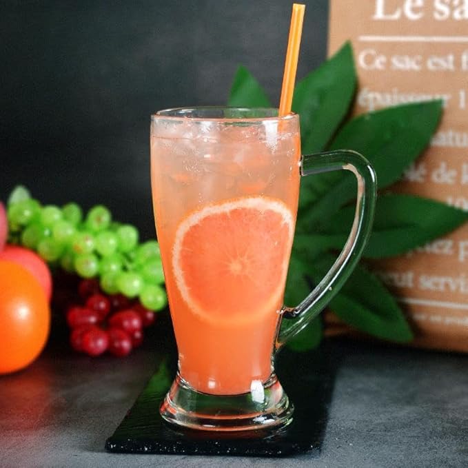 Buy KTC Plus Cool Glass Beer Mug 1 pcs., 400 ml Each, Transparent Serve ...