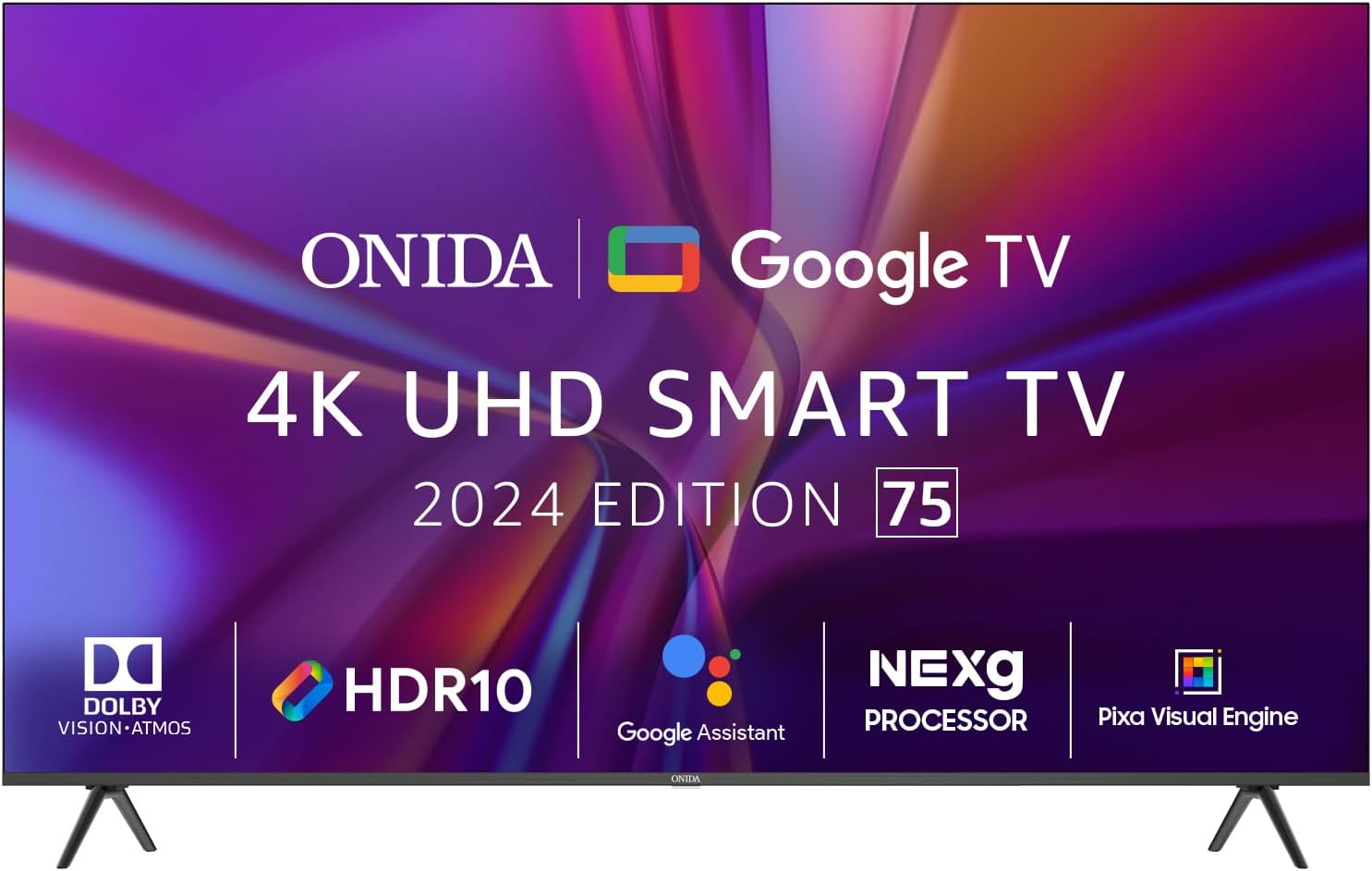 ONIDA 165 cm (65 inch) nexg Series 4K Ultra HD Smart Google LED TV ...