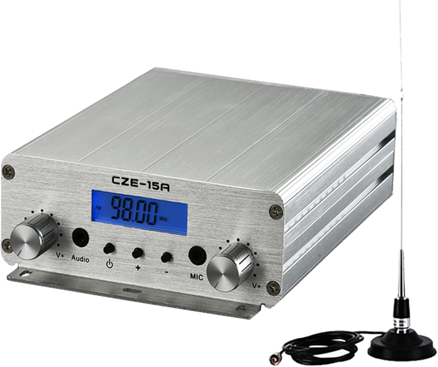 FM Transmitter,15W FM Radio Broadcast Transmitter for Church,Long Range ...