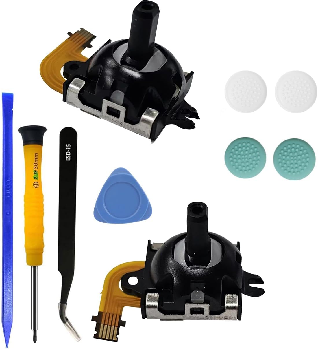 Amazon.com: 2-Pack Joystick Replacement Repairt Kit for PlayStation ...