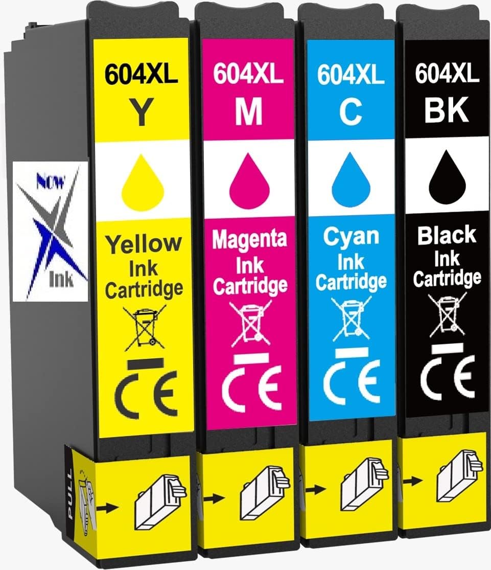 Now Ink Ltd Pineapple 604 XL FULL SET Ink Cartridges Replacement for ...